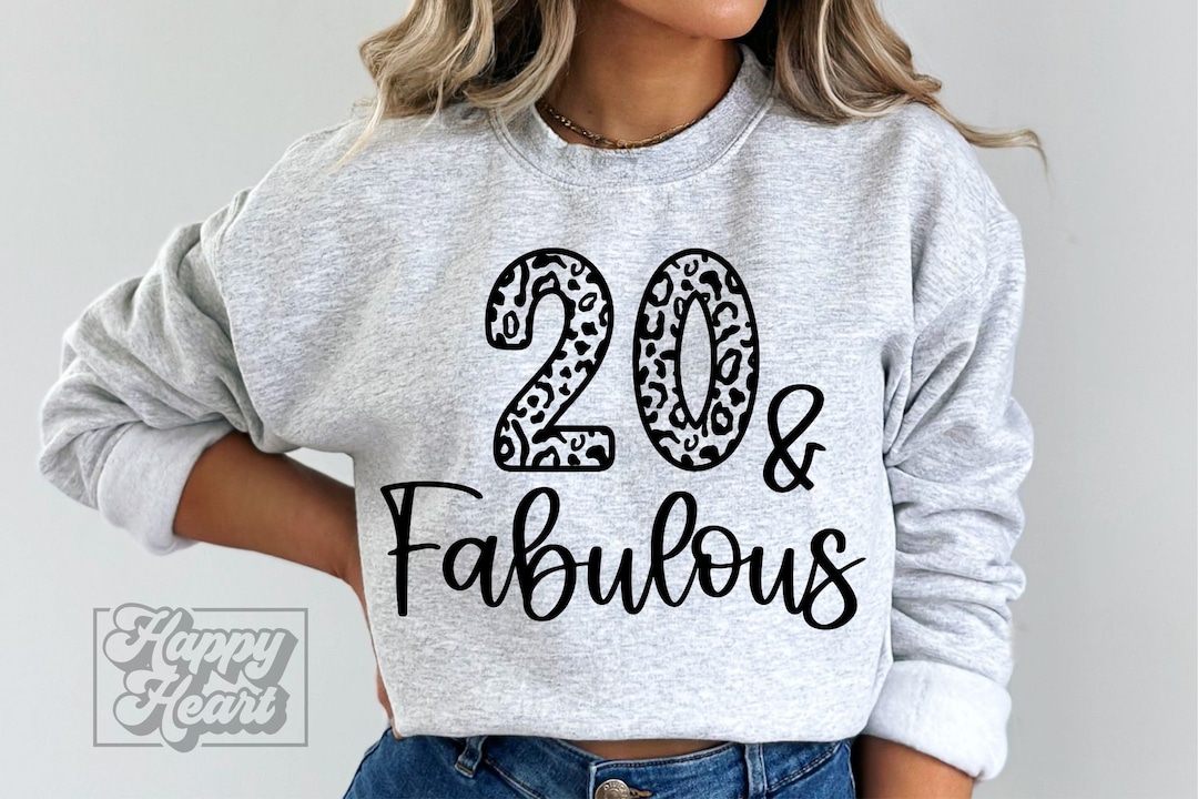 20th Birthday SVG - Animal Print Birthday - Leopard Print - Cricut Cut ...