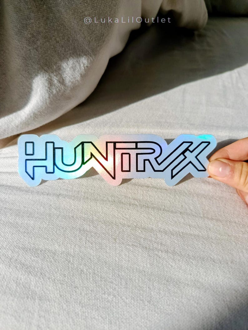 Holographic Huntrix Sticker Logo! | K-pop Demon Hunters | Vinyl ...