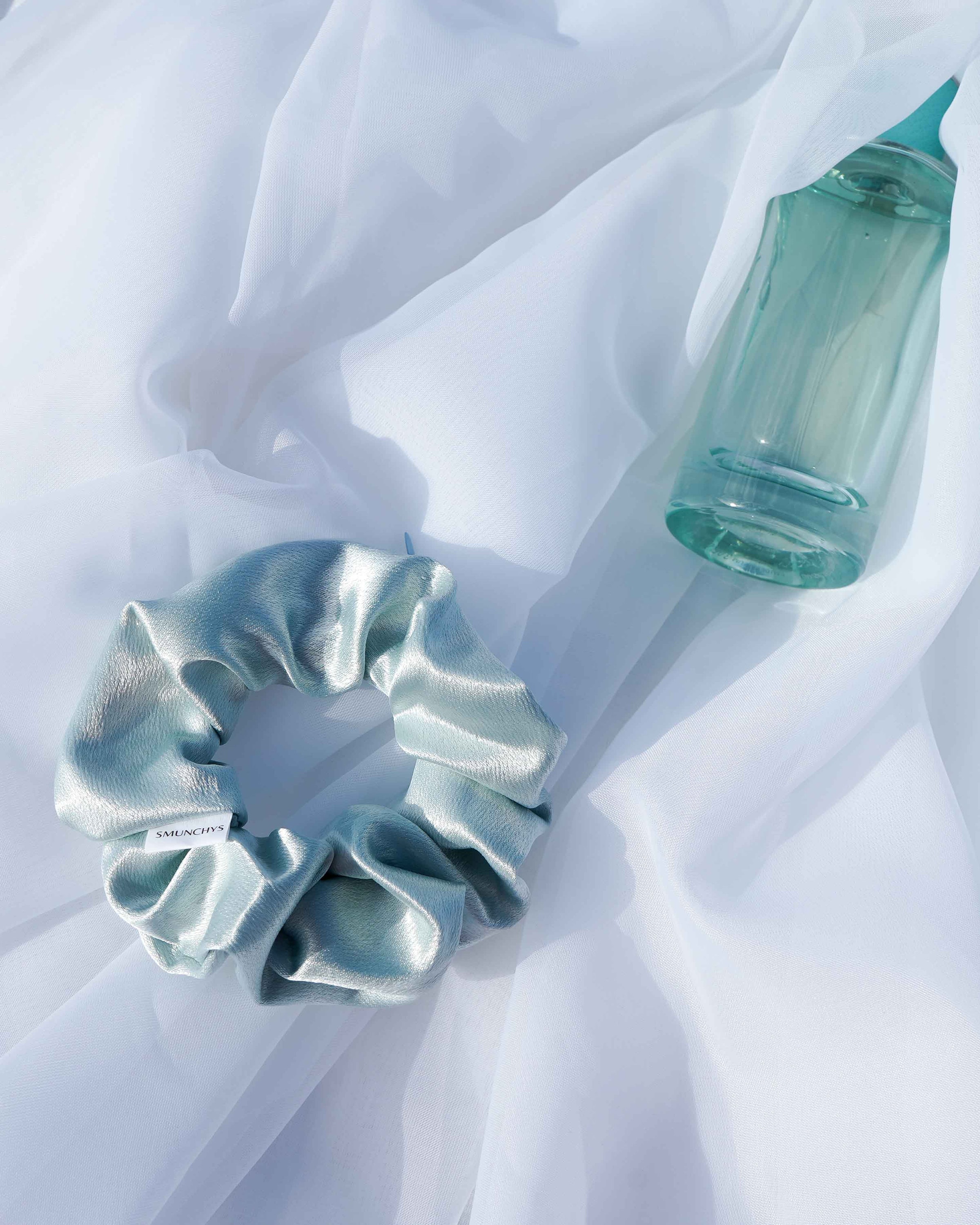 Satin Light Green Zipper Pocket Scrunchie - Etsy