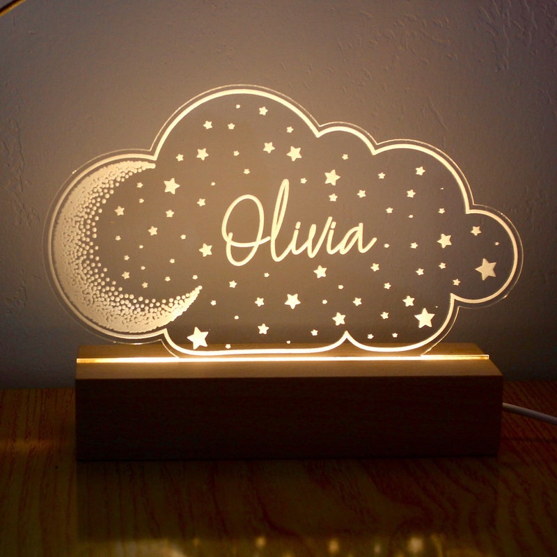 Fairy Light Moon Room Decor - Etsy