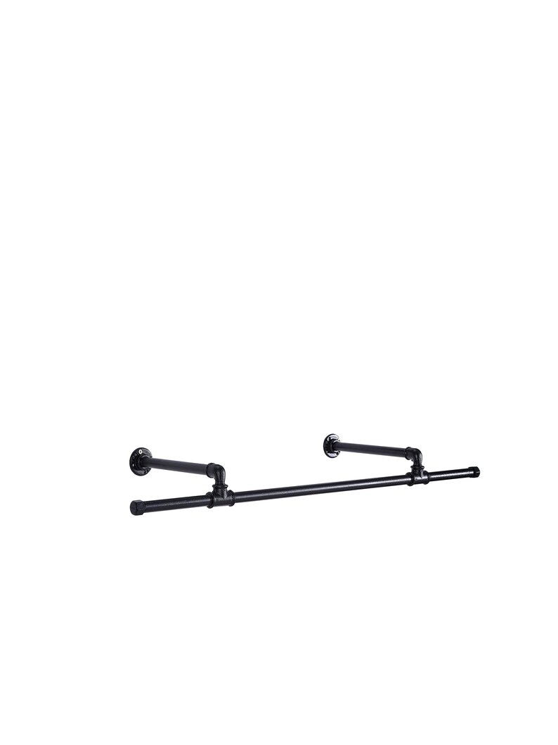 Wall Mounted Clothes Rack, Industrial Clothing Rack, Pipe Clothes ...