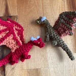 Tiny Dragon Crochet Pattern - Etsy