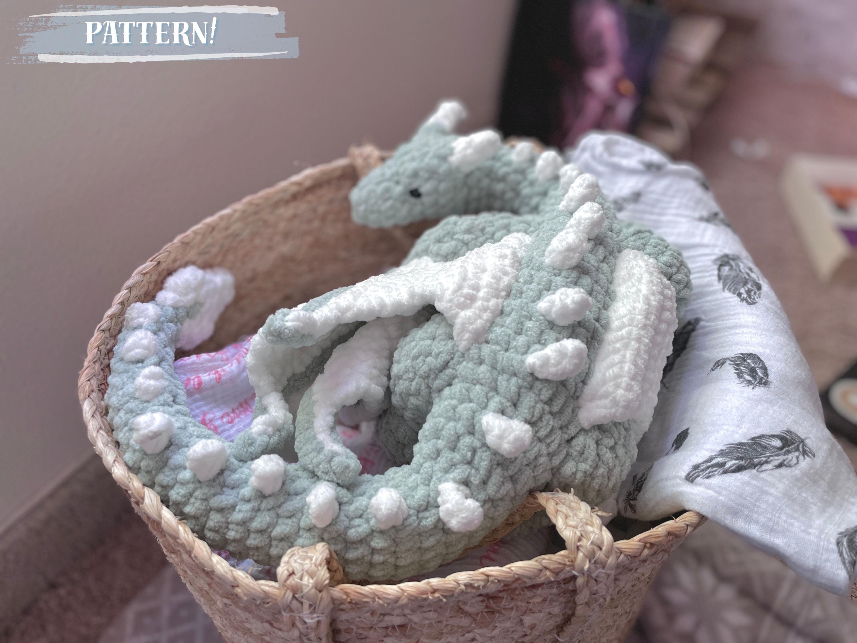 Mama Dragon + Egg and Nest Crochet Pattern - Etsy
