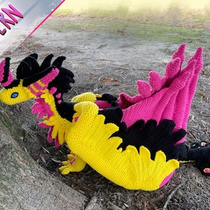 Feathered Dragon Crochet Pattern - Etsy