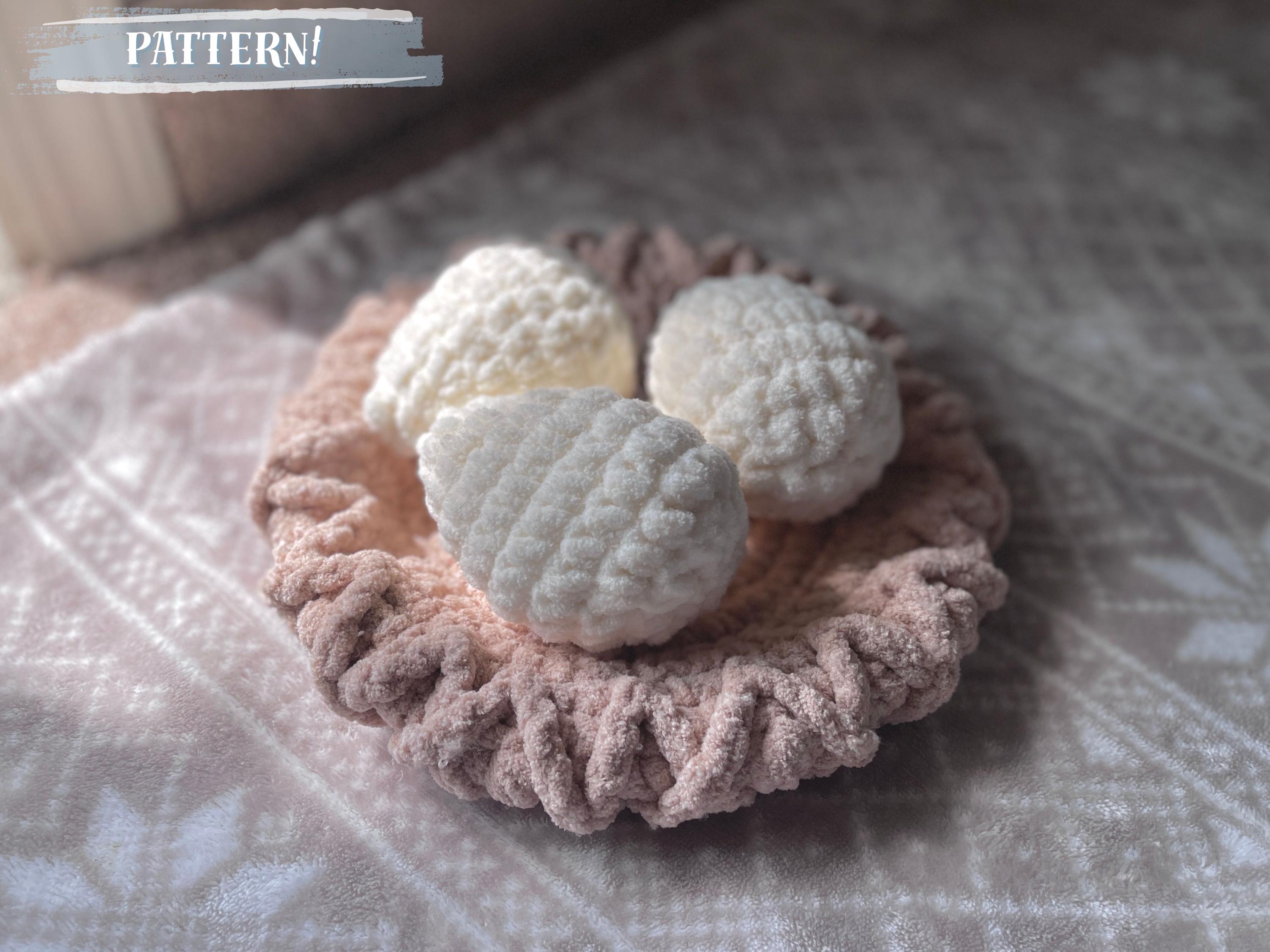Mama Dragon + Egg and Nest Crochet Pattern - Etsy