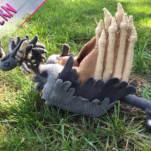 Feathered Dragon Crochet Pattern - Etsy