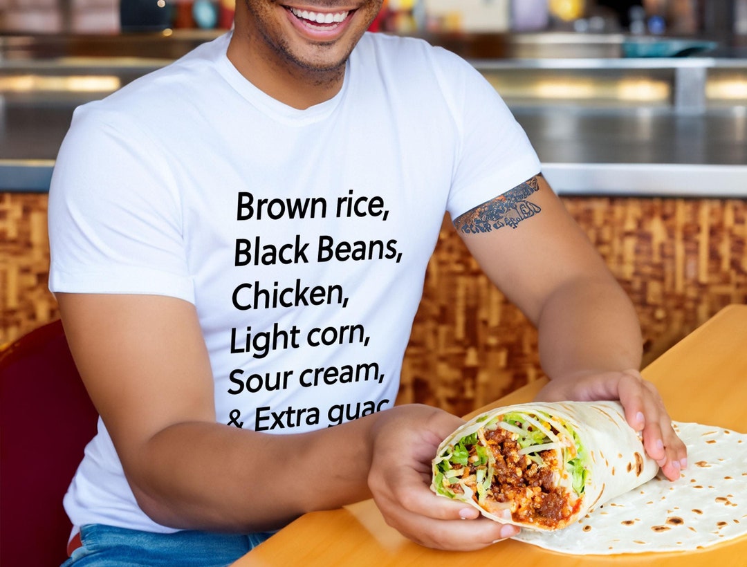 Chipotle Order Customizable File Customizable Order PNG File Digital ...