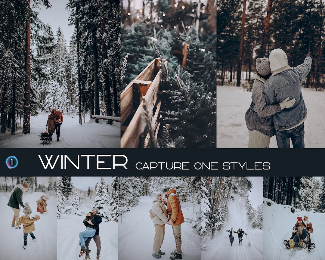 15 Winter Capture One Styles • Vintage Presets • Winter Preset • Dark ...