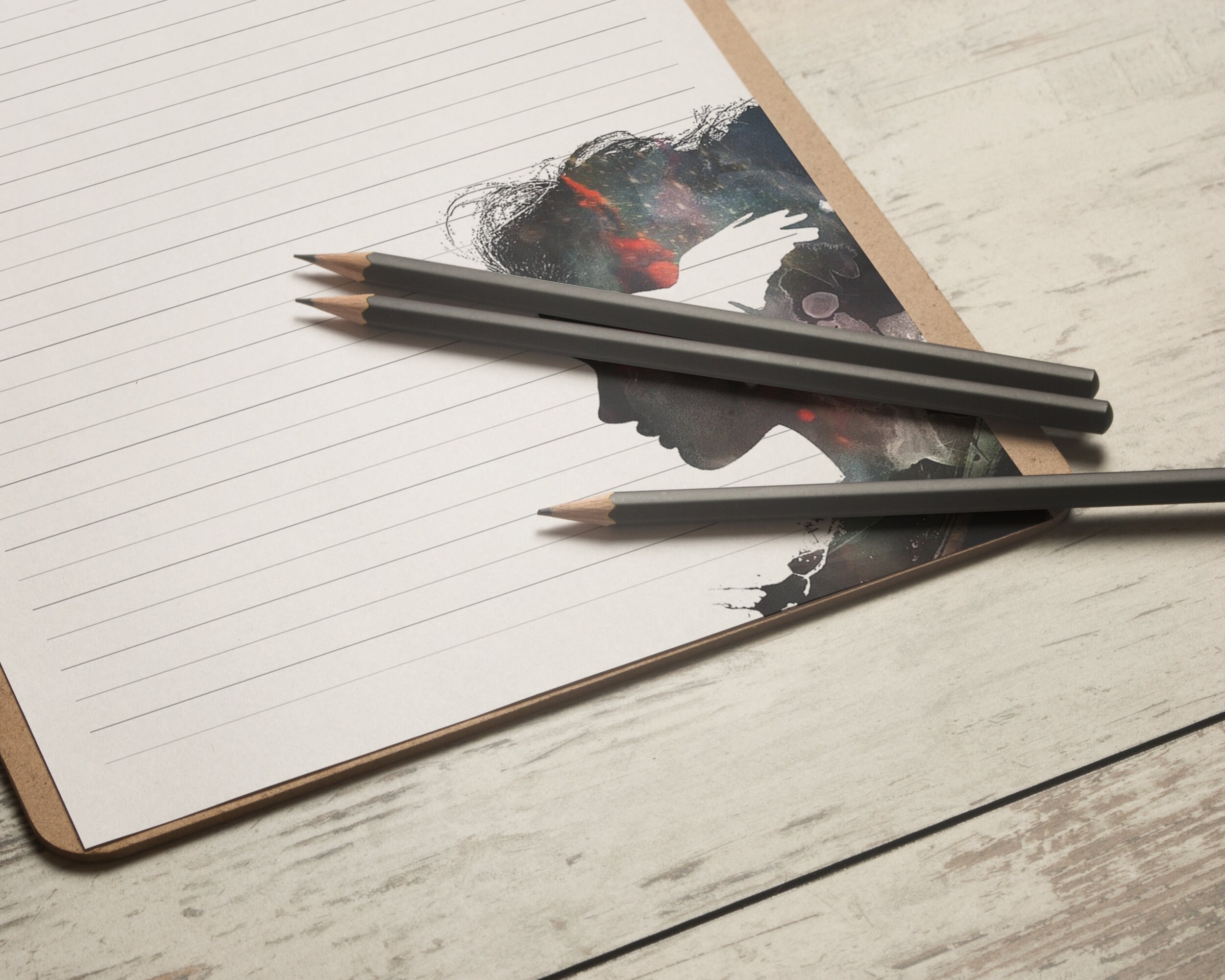 Woman Printable Stationery Unlined Digital Letter Writing Paper A4/a5 ...