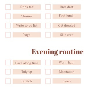 Editable Daily Checklist, Daily Routine, Printable Daily Routine ...
