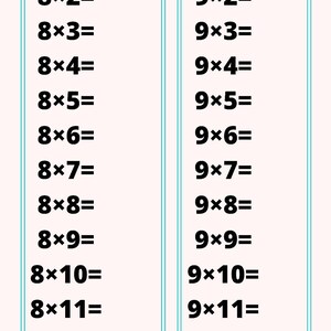 Printable Multiplication, Homeschool Classroom Math Activity, Kids Skip ...