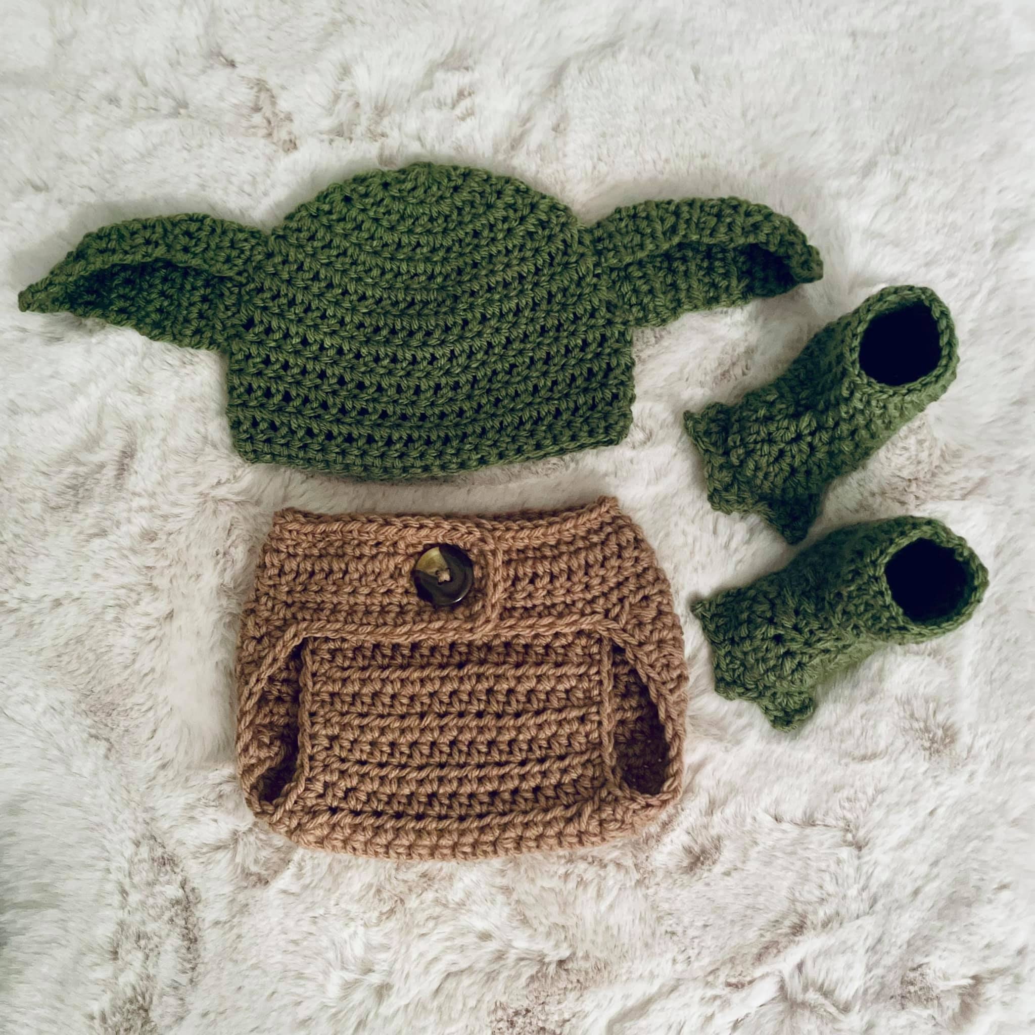 Green Alien Diaper Cover Set Crochet Diaper Cover and Hat - Etsy