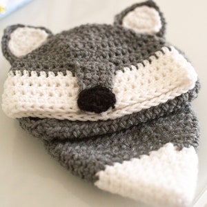 Wolf Diaper Cover Set, Gray Fox Diaper Cover Set, Crochet Diaper Cover ...