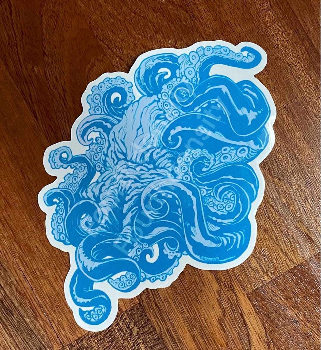 Giant Octopus Sticker-vinyl Decal for Laptops, Vehicles, & More. - Etsy