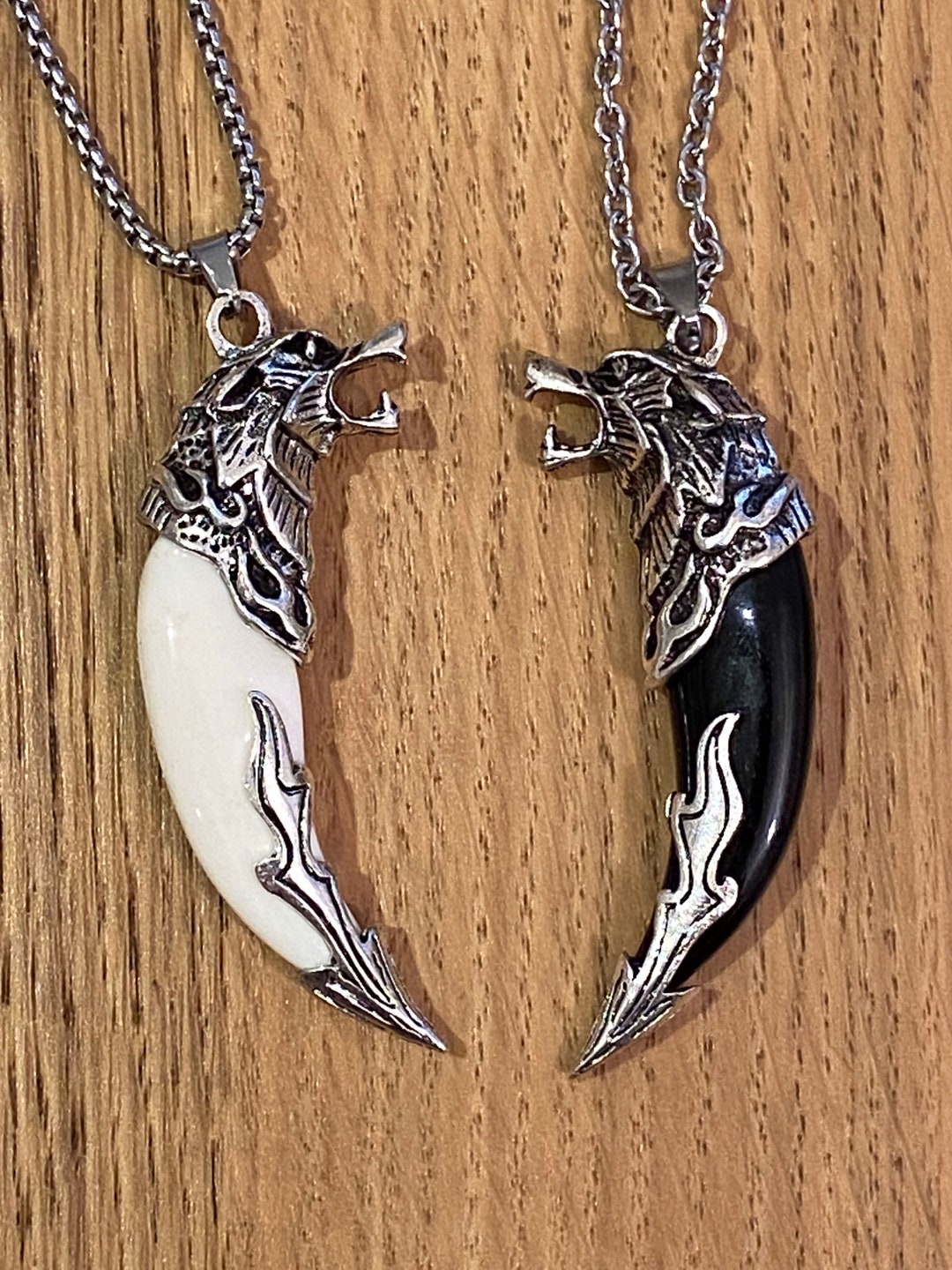 Wolf Tooth Pendant. Wolf Head,resin Tooth. Ancient Chinese Pendant ...