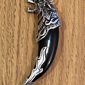 Wolf Tooth Pendant. Wolf Head,resin Tooth. Ancient Chinese Pendant ...