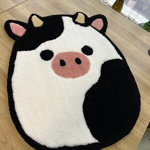 MADE TO ORDER: Cow Squishmallow Rug - Etsy