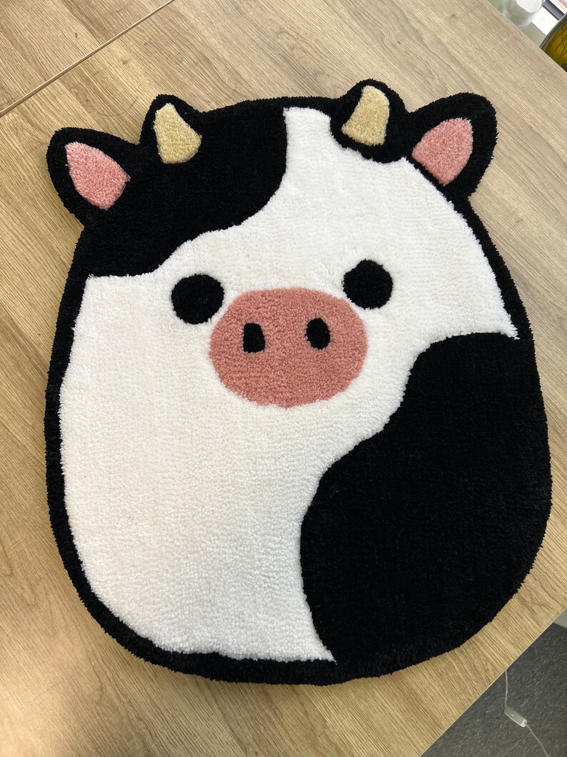 MADE TO ORDER: Cow Squishmallow Rug - Etsy
