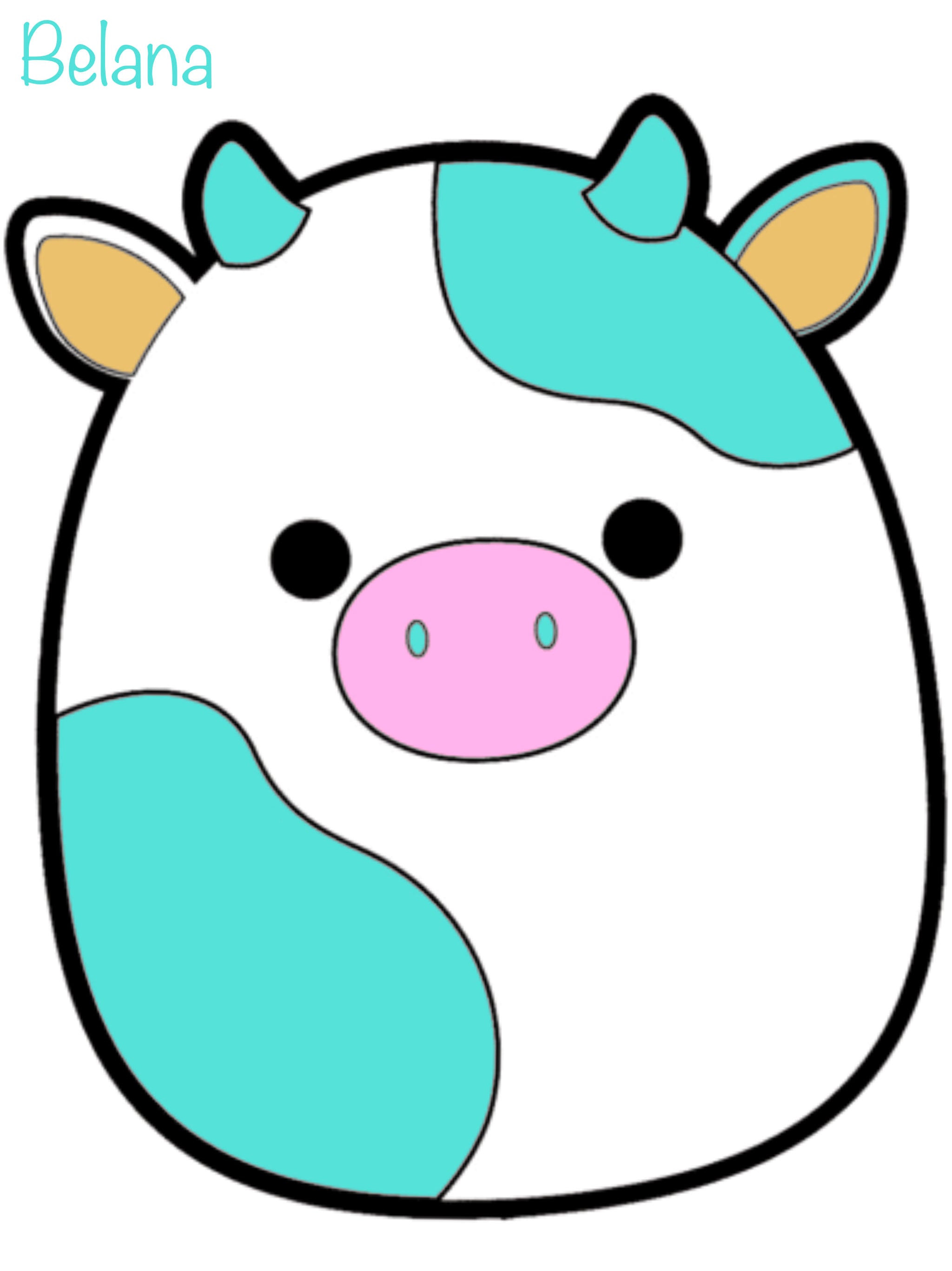 MADE TO ORDER: Cow Squishmallow Rug - Etsy