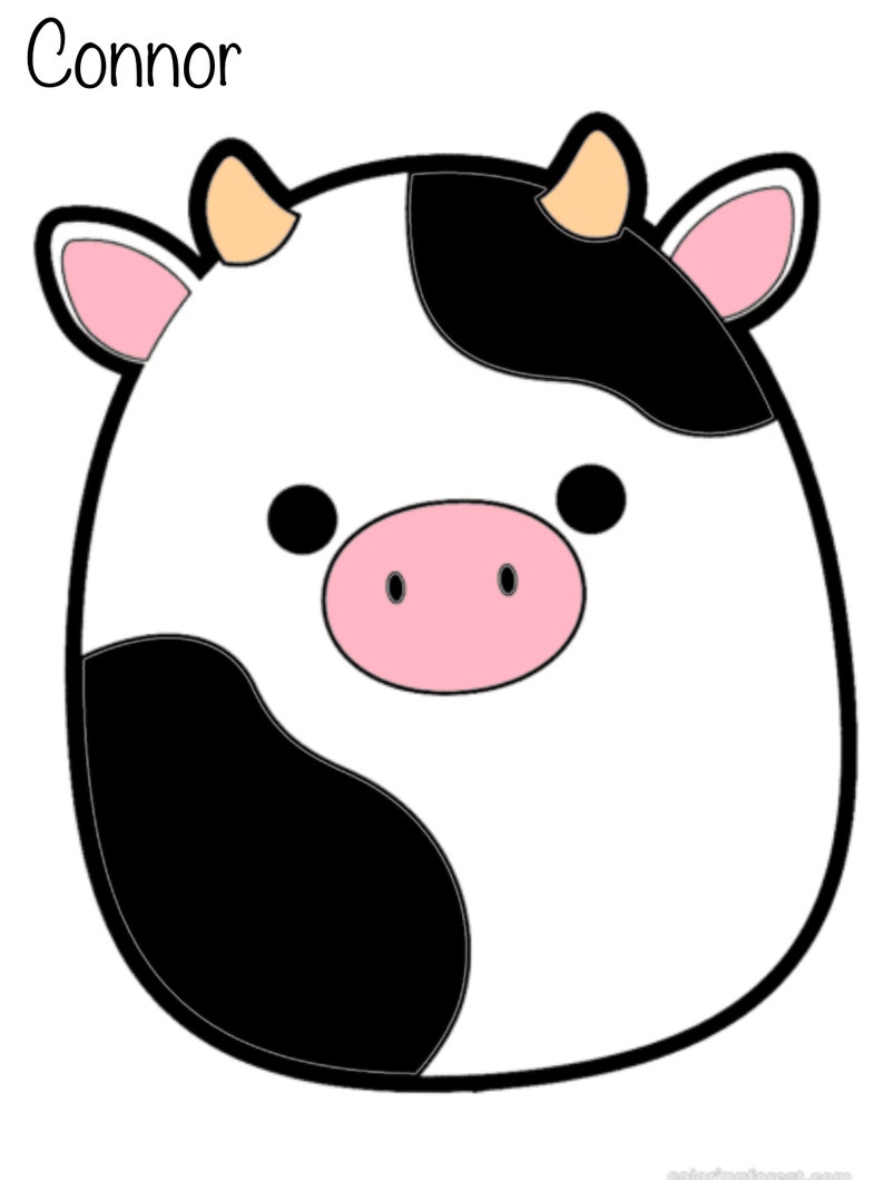 MADE TO ORDER: Cow Squishmallow Rug - Etsy