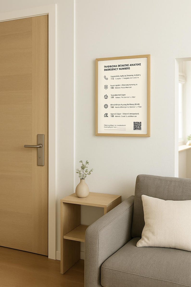Printable PDF – Emergency Numbers Greece for Airbnb & Short-term ...