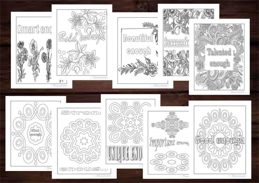 Enough Coloring Book - Etsy