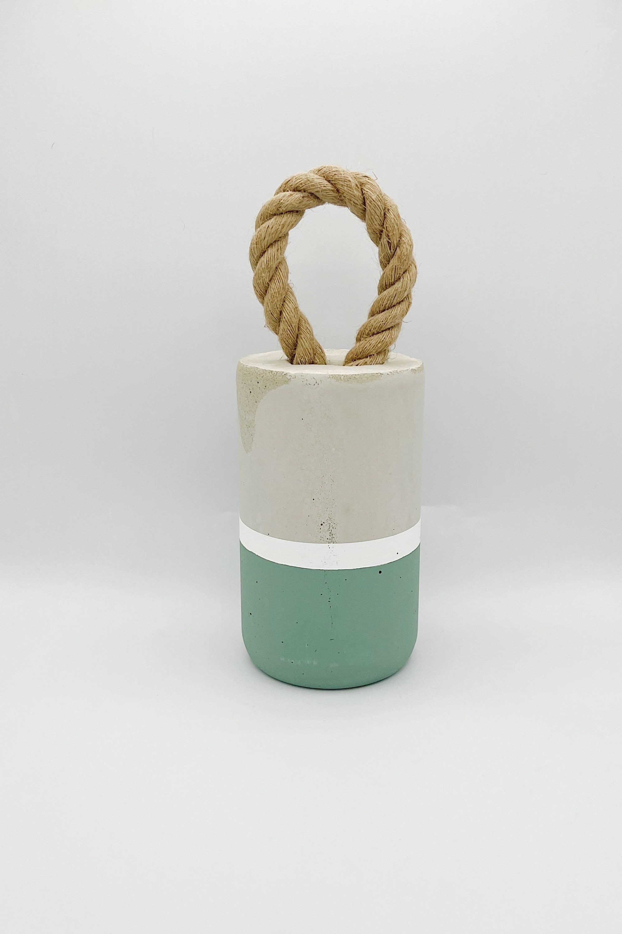 Cement doorstop, Maritime blue door stopper, Sea foam door stopper ...