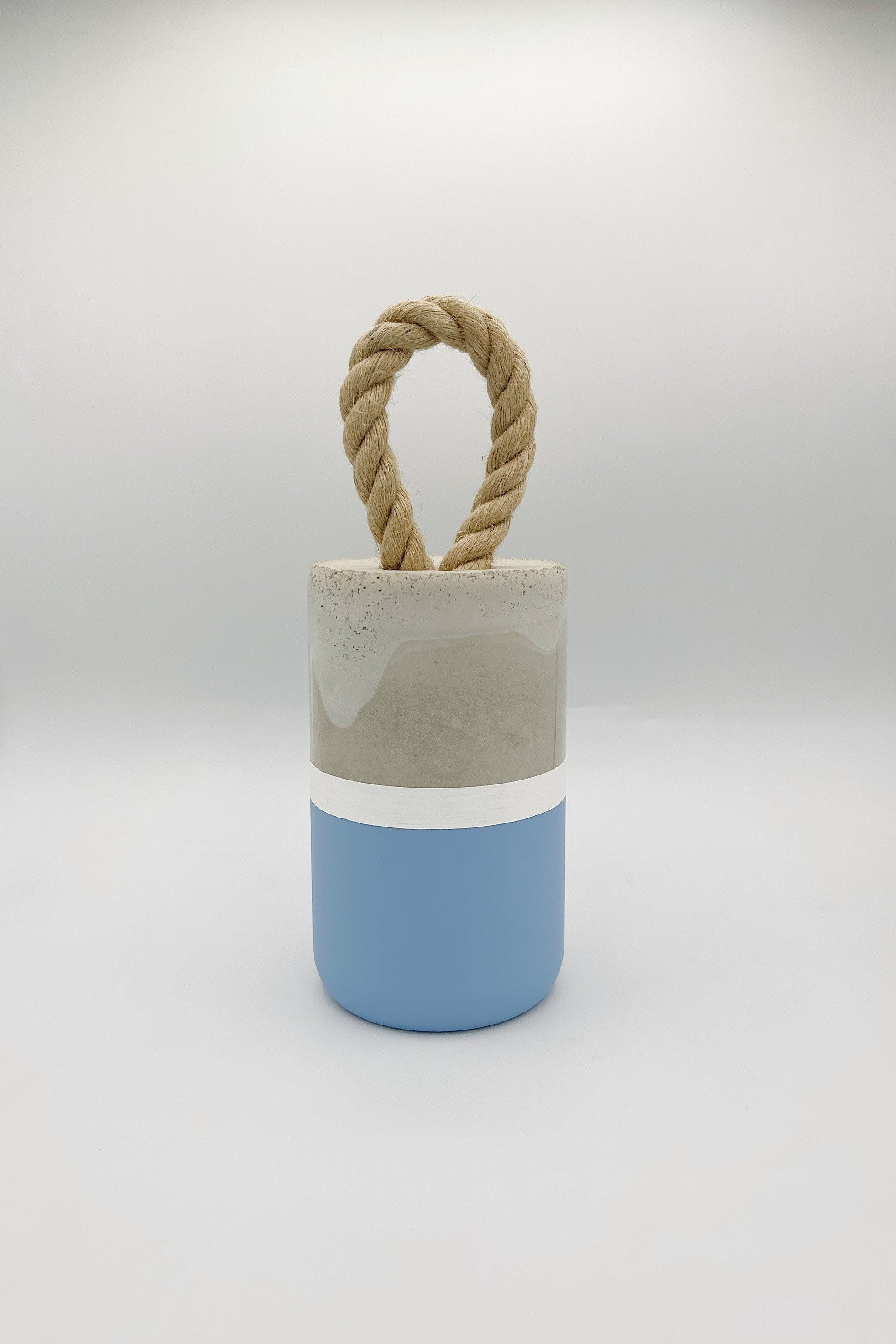 Cement doorstop, Maritime blue door stopper, Sea foam door stopper ...