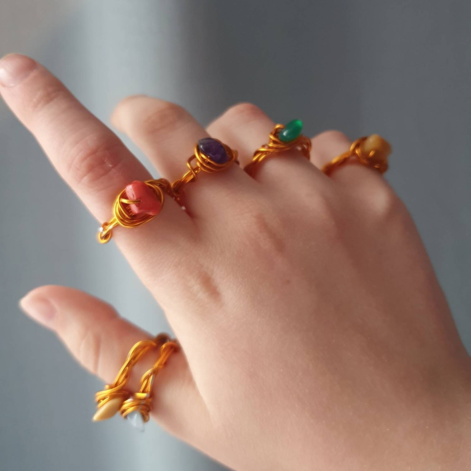 Avengers/ Marvel Infinity Gauntlet Rings Set of 6 - Etsy