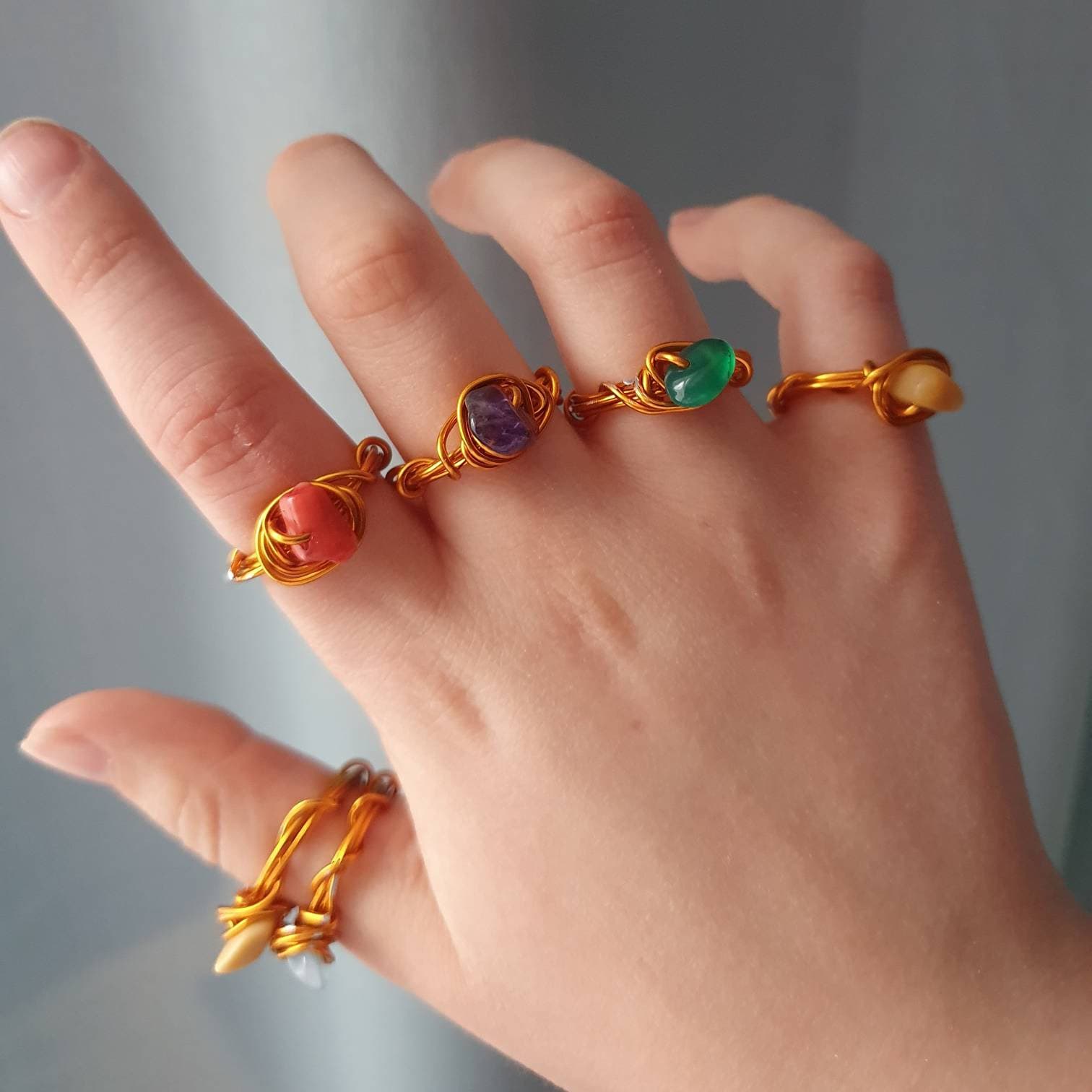 Avengers/ Marvel Infinity Gauntlet Rings Set of 6 - Etsy