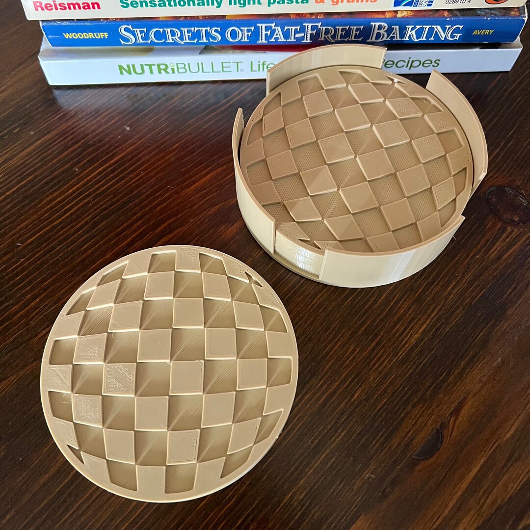 Drink Coasters | 3D Print | Sphere Illusion Design | Set of 4 | PLA ...