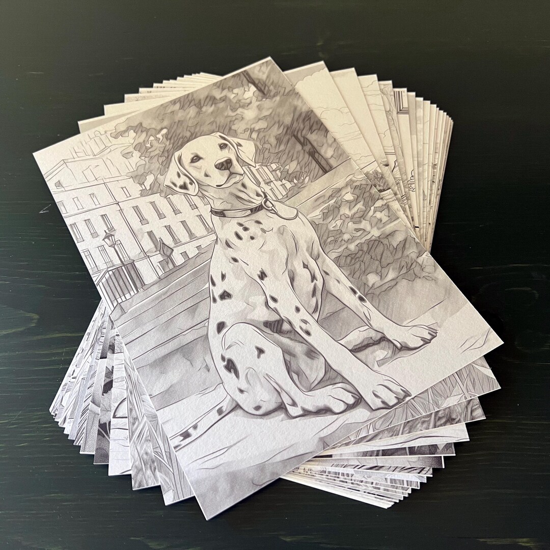 Realistic Dogs Coloring Book for Adults, Teens, and Children. Color for ...