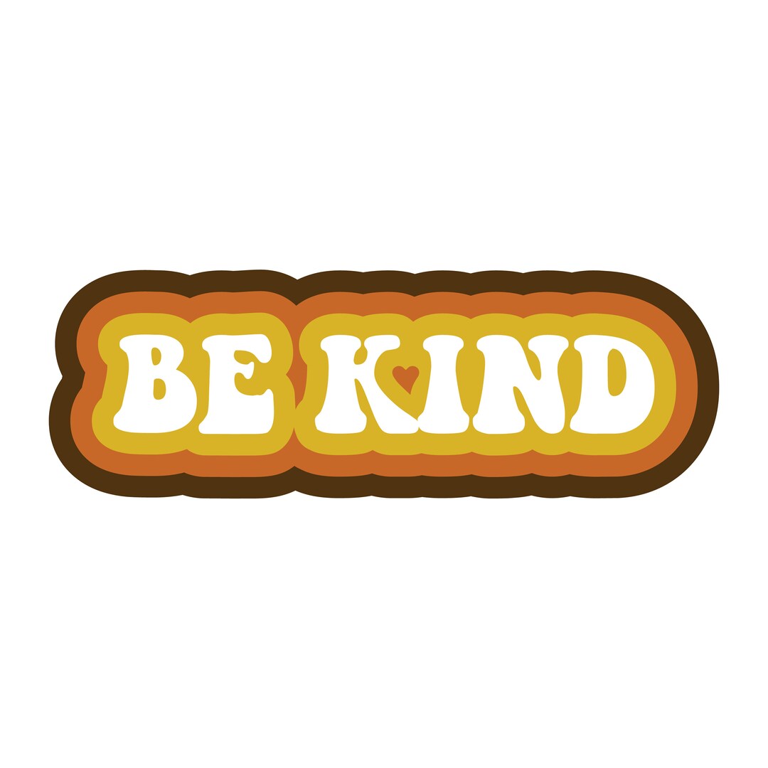 Be Kind SVG Artwork Design Vector File, Download - Etsy