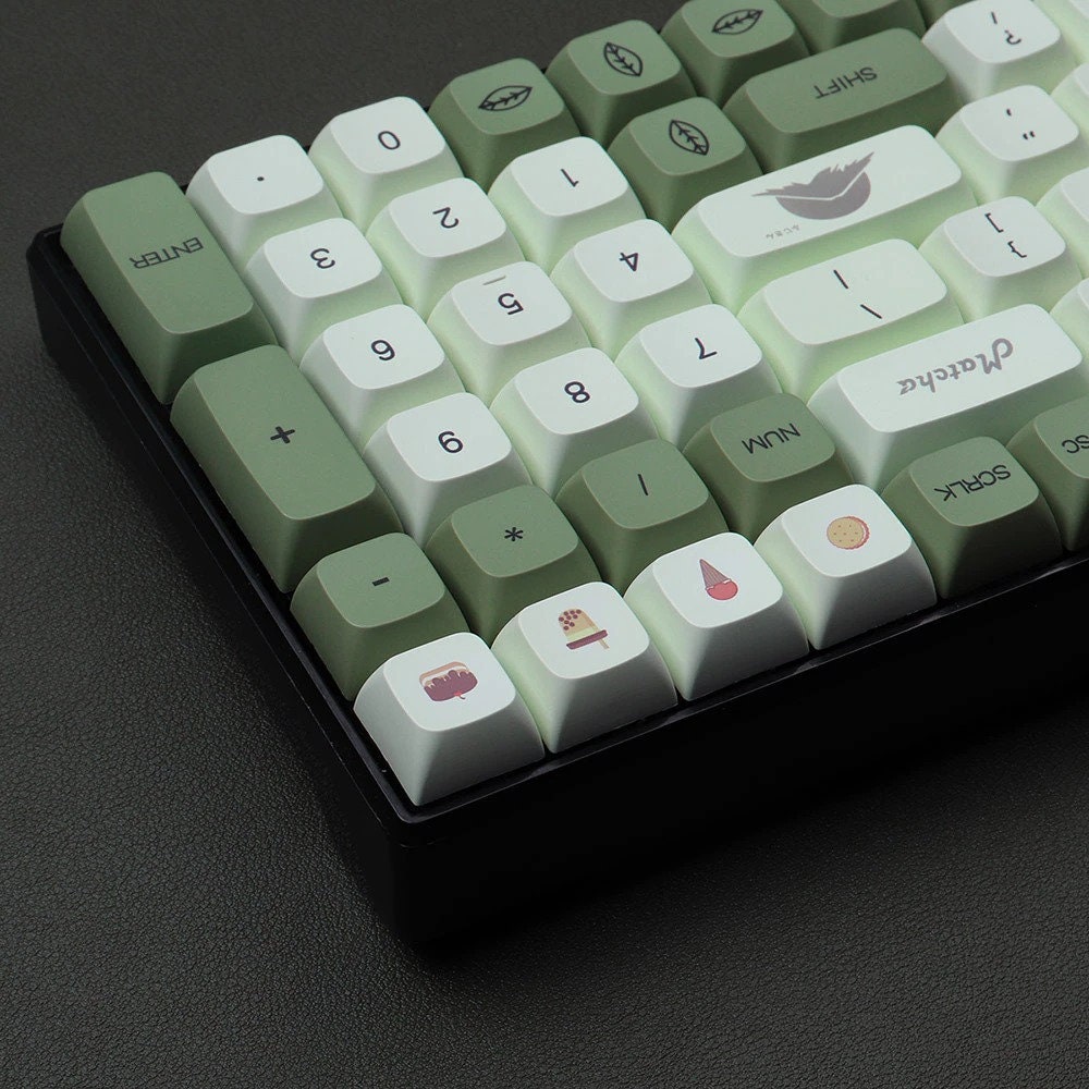 Matcha Keycaps / XDA Profile / 124 Keys / PBT Dye-sublimation - Etsy UK
