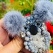 Koala Bead Brooch Animals of Australia Handmade Brooch Fur - Etsy