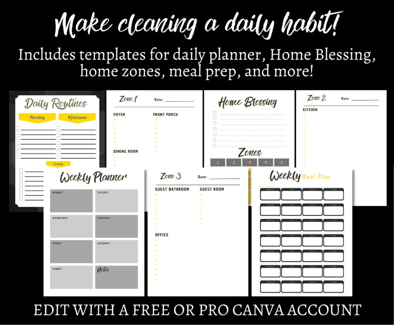 Flylady Cleaning Method Templates · Organizational Journal · Home ...