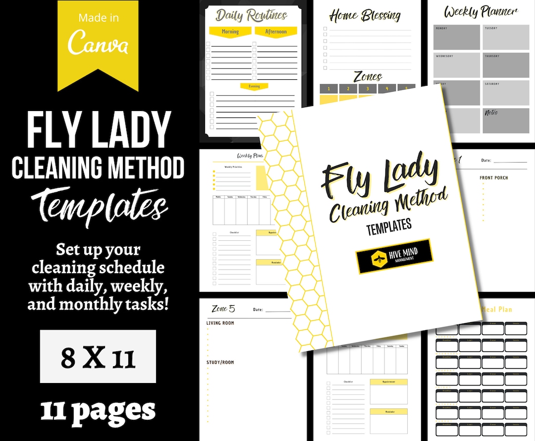Flylady Cleaning Method Templates · Organizational Journal · Home ...