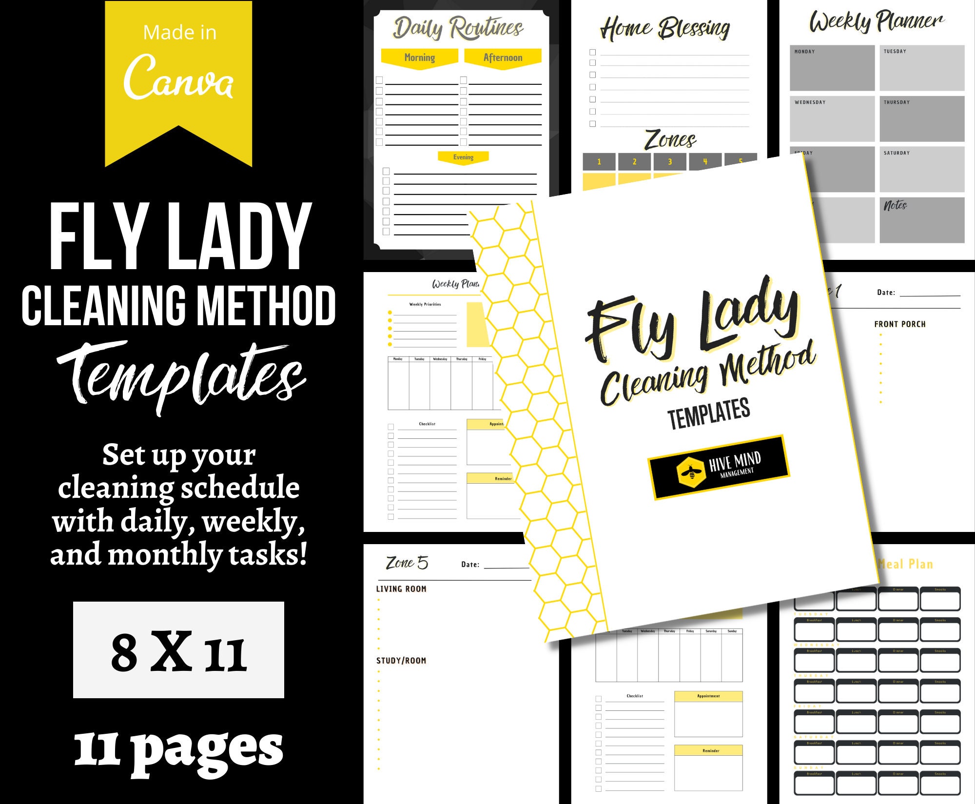 Flylady Cleaning Method Templates · Organizational Journal · Home ...