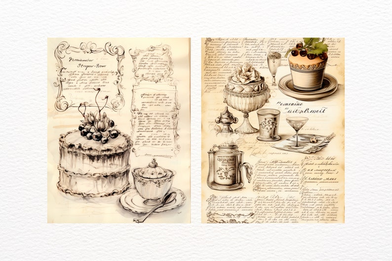 Baking Junk Journal, Baking Journal, Junk Journal Pages, Cooking Junk ...