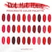 Red Color Palette Procreate, Hair Color Swatches, Red Hair Color ...