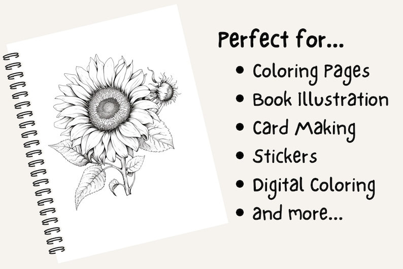32 Realistic Sunflower Stamps, Sunflower Outline Png, Sunflower Png ...