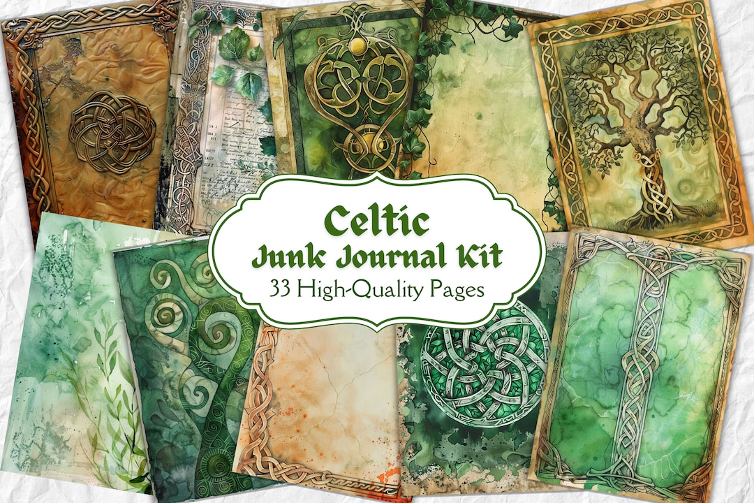 Celtic Junk Journal, Celtic Journal, Junk Journal Kit, Junk Journal ...