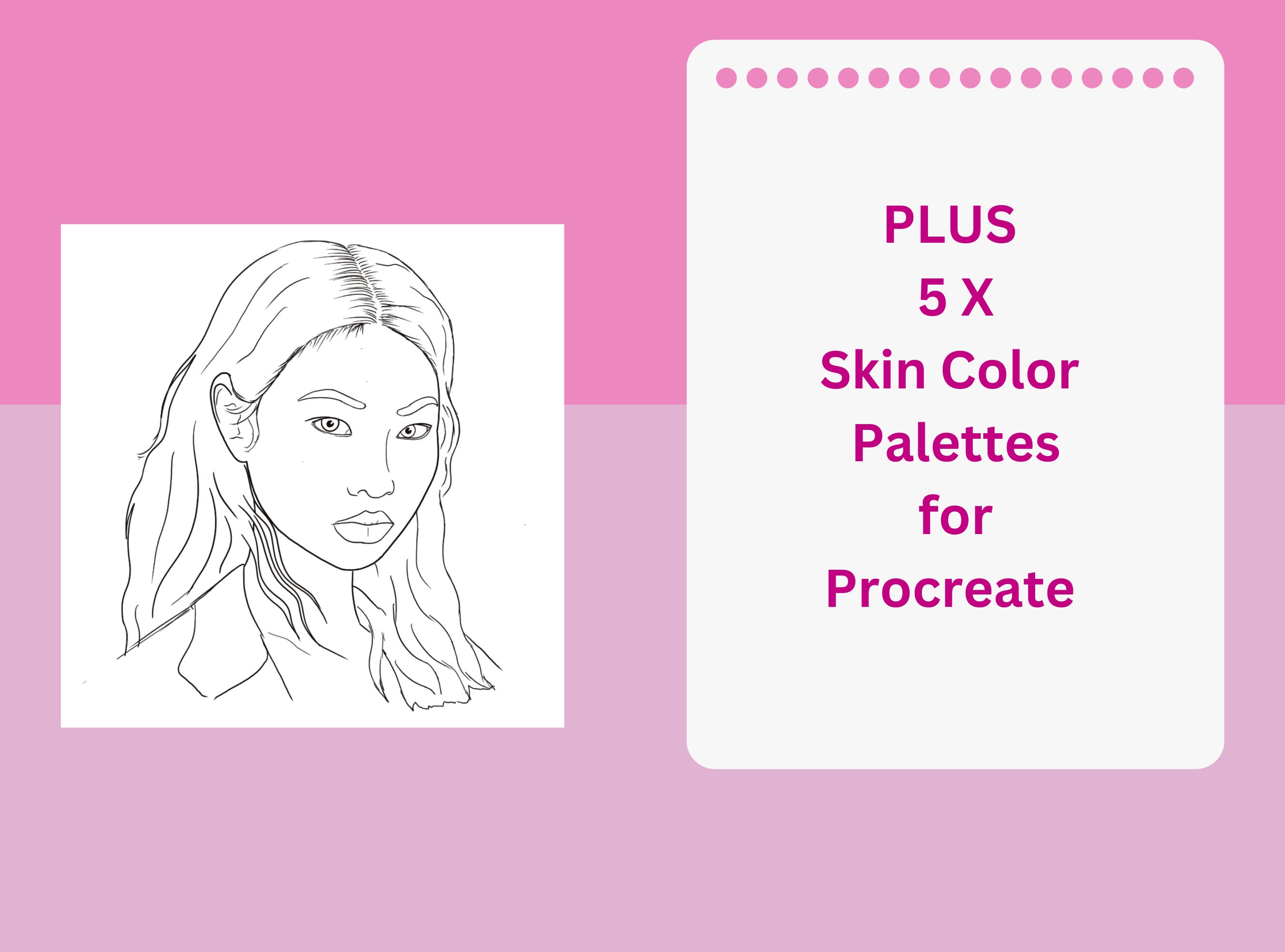 Women Procreate Coloring Pages, Procreate Coloring Page, Procreate ...