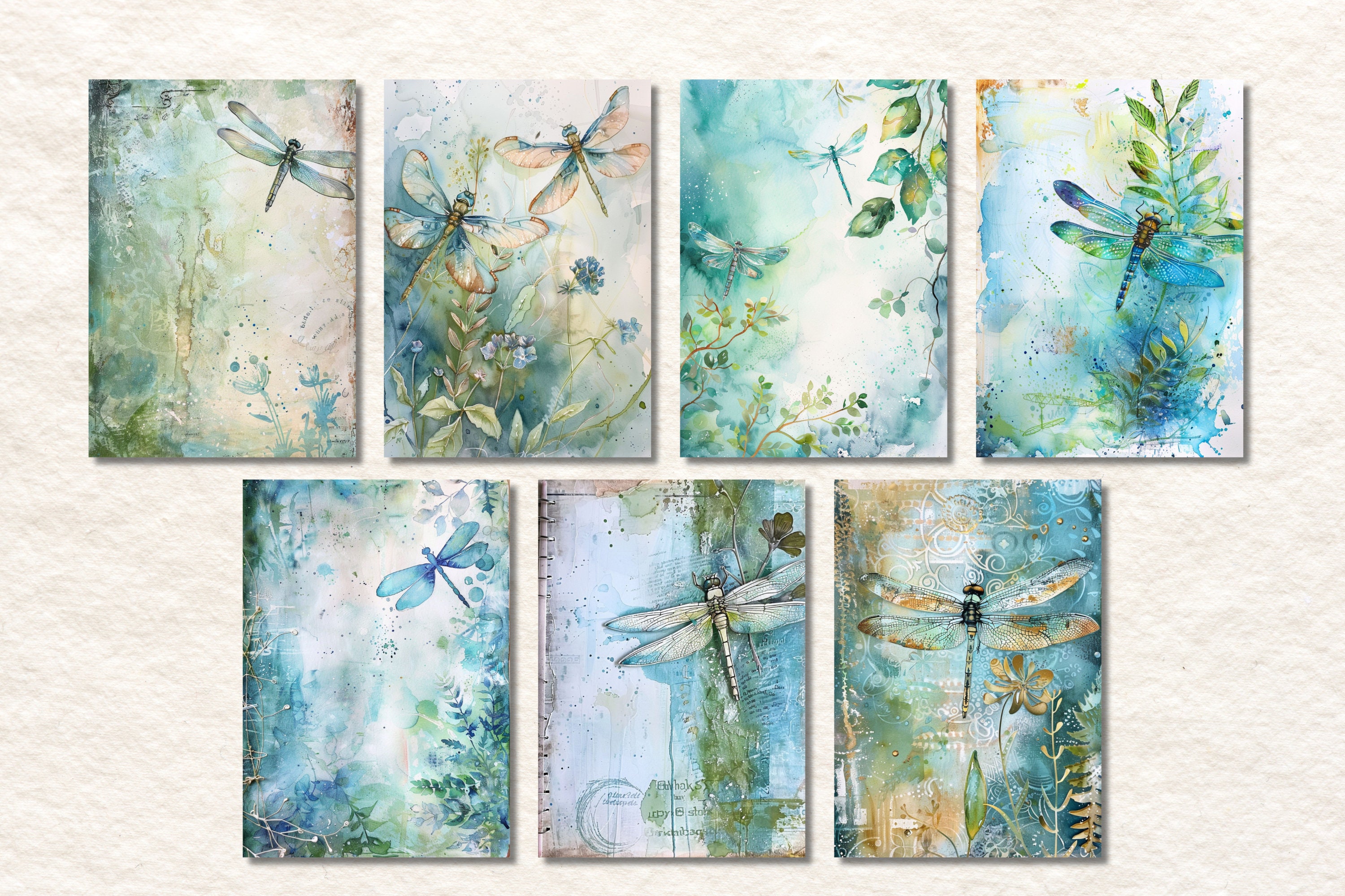 Dragonfly Junk Journal, Dragonfly Journal Paper, Junk Journal Kit, Junk ...
