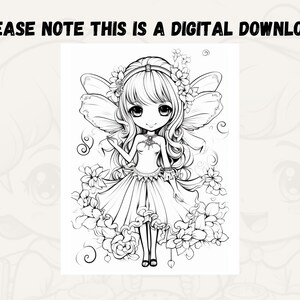 Chibi Fairies Coloring, Cute Chibi Coloring Pages for Girls, Cute Girl ...