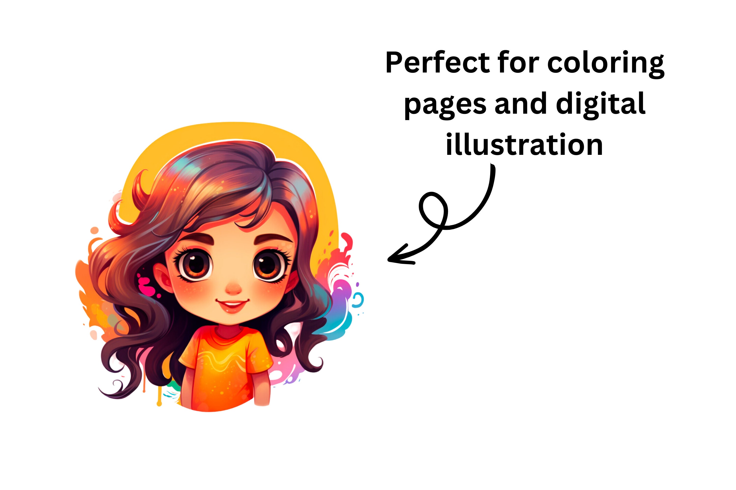 30 Chibi Heads for Procreate, Chibi Faces, Chibi Hair, Chibi Procreate ...