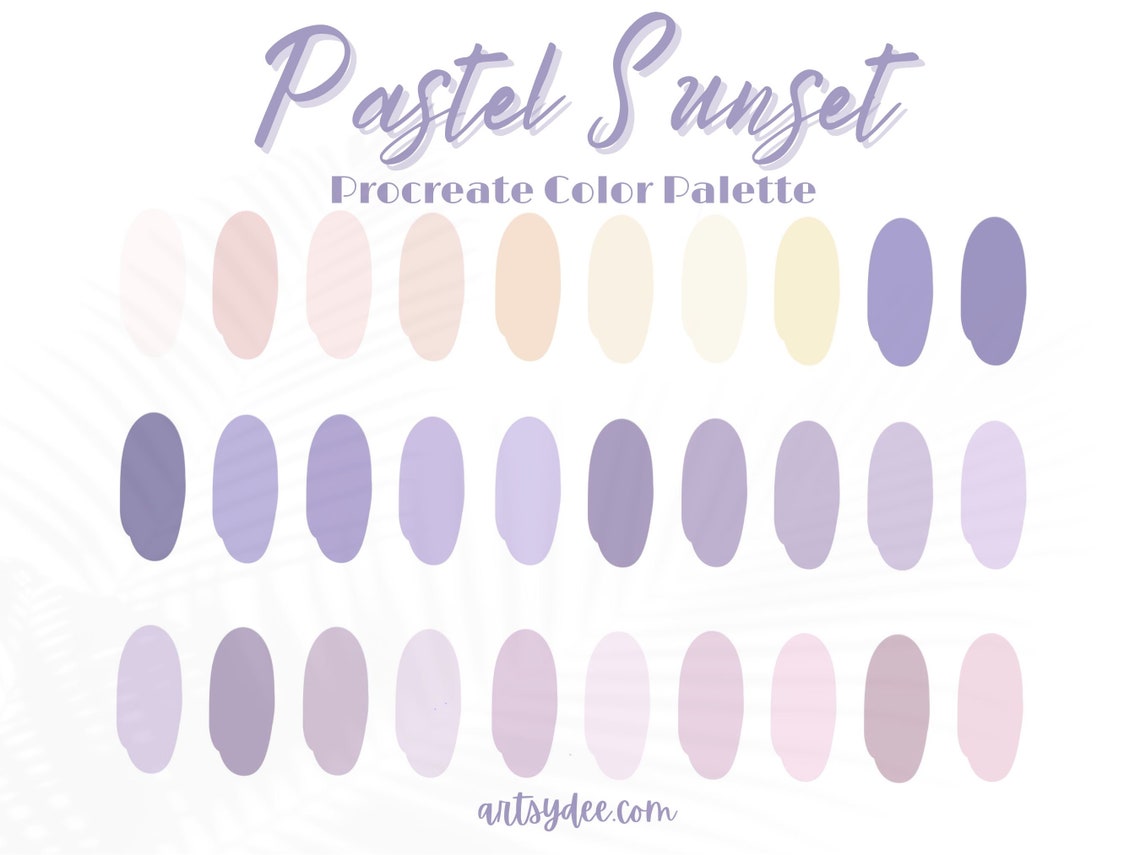 Procreate Color Palette, Procreate Pastel, Pastel Color Palette ...