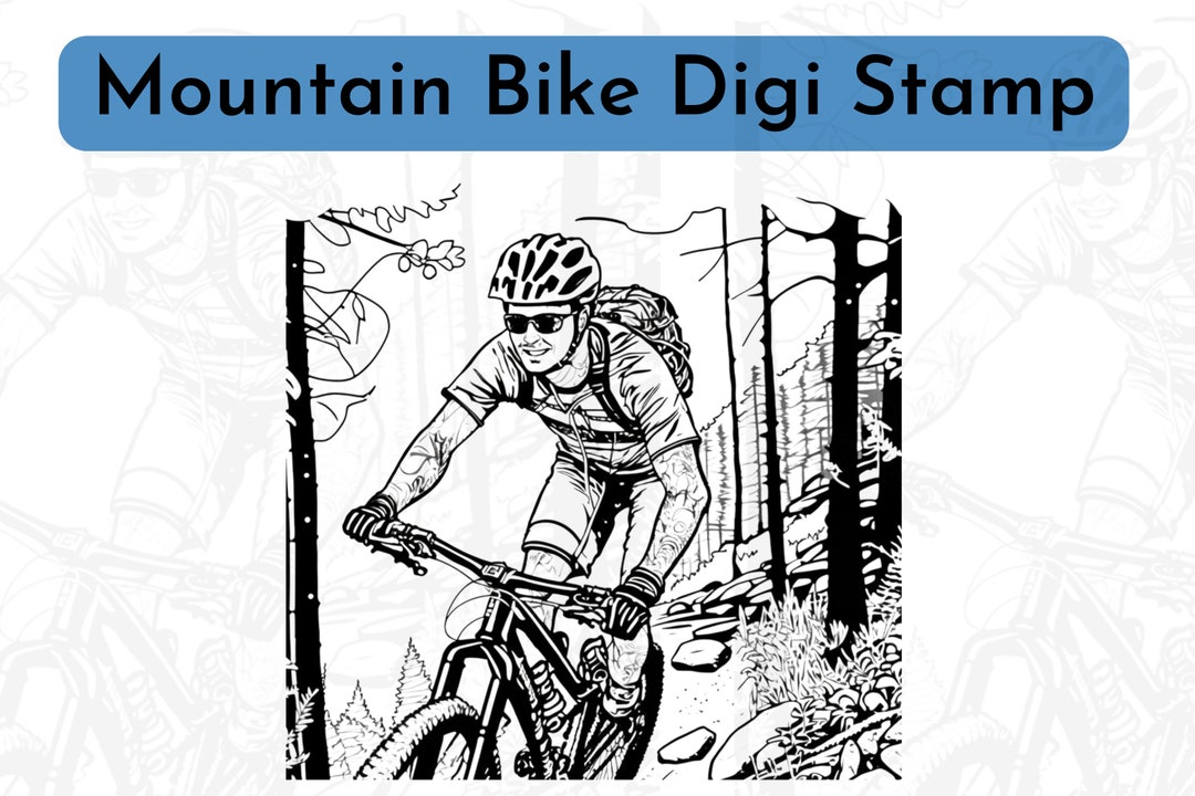 Digi Stamp Bike,bike PNG, Digi Stamps Backgrounds, Fathers Day Digital ...