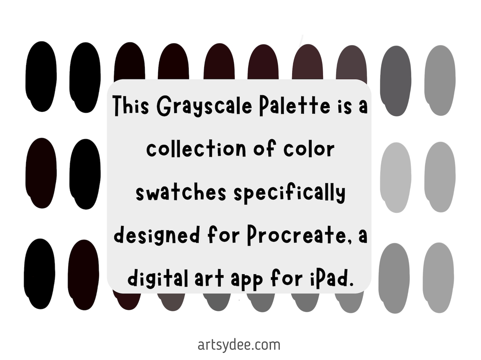 Grayscale Procreate Palette Color Palette Procreate Colors - Etsy UK