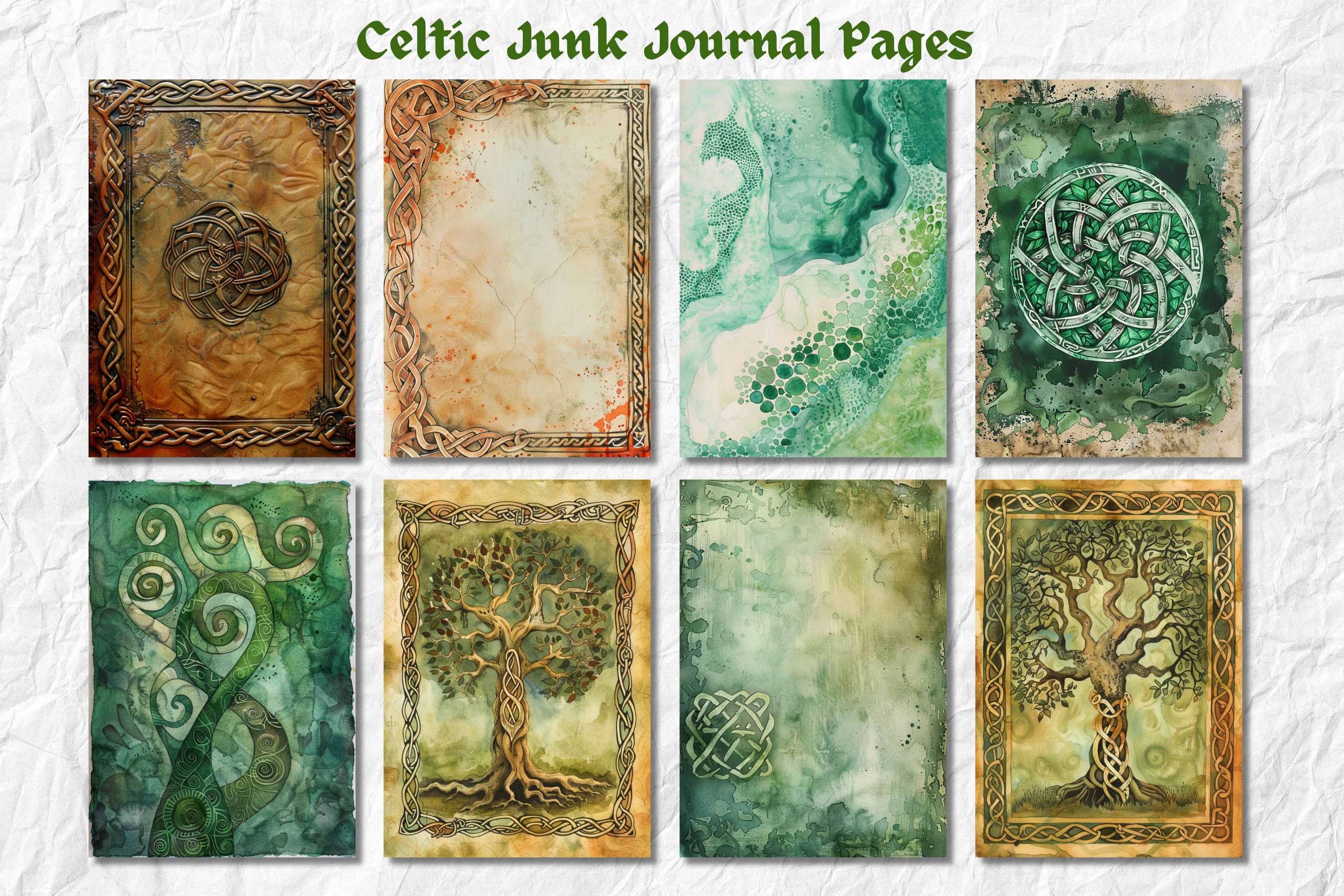 Celtic Junk Journal, Celtic Journal, Junk Journal Kit, Junk Journal ...